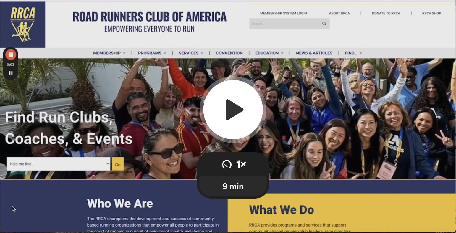Membership System "How To" - Road Runners Club of America